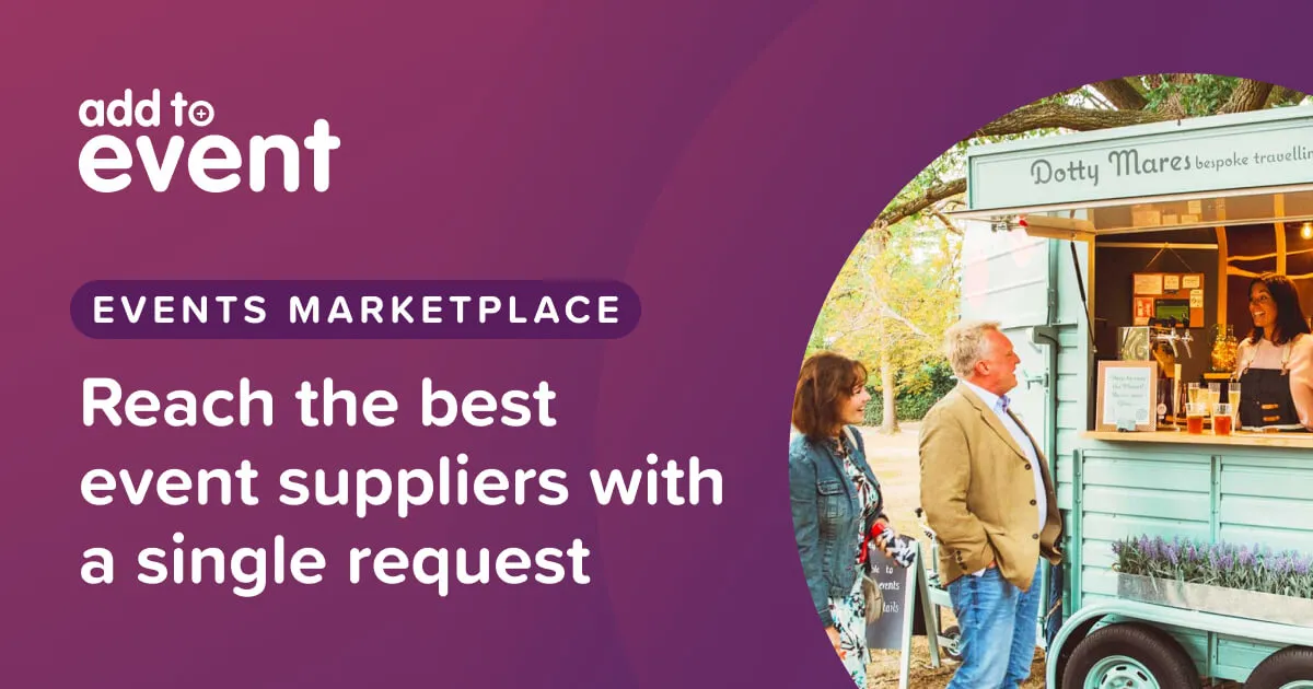 Add to Event | Find and book the best suppliers for your event